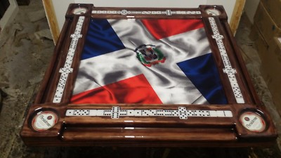 Dominican Fabric Flag Domino Table by Domino Tables by Art | eBay