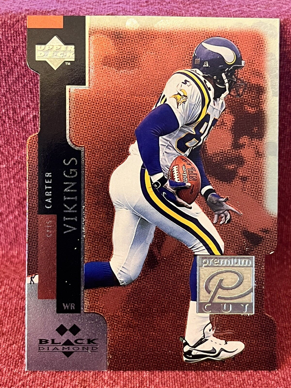 1998 Black Diamond Premium Cut Cris Carter Minnesota Vikings Die-cut # ...