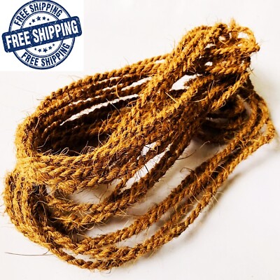 Coir Rope Coconut Fiber Rope Plant Support Twisted Coco Fiber stronger ...