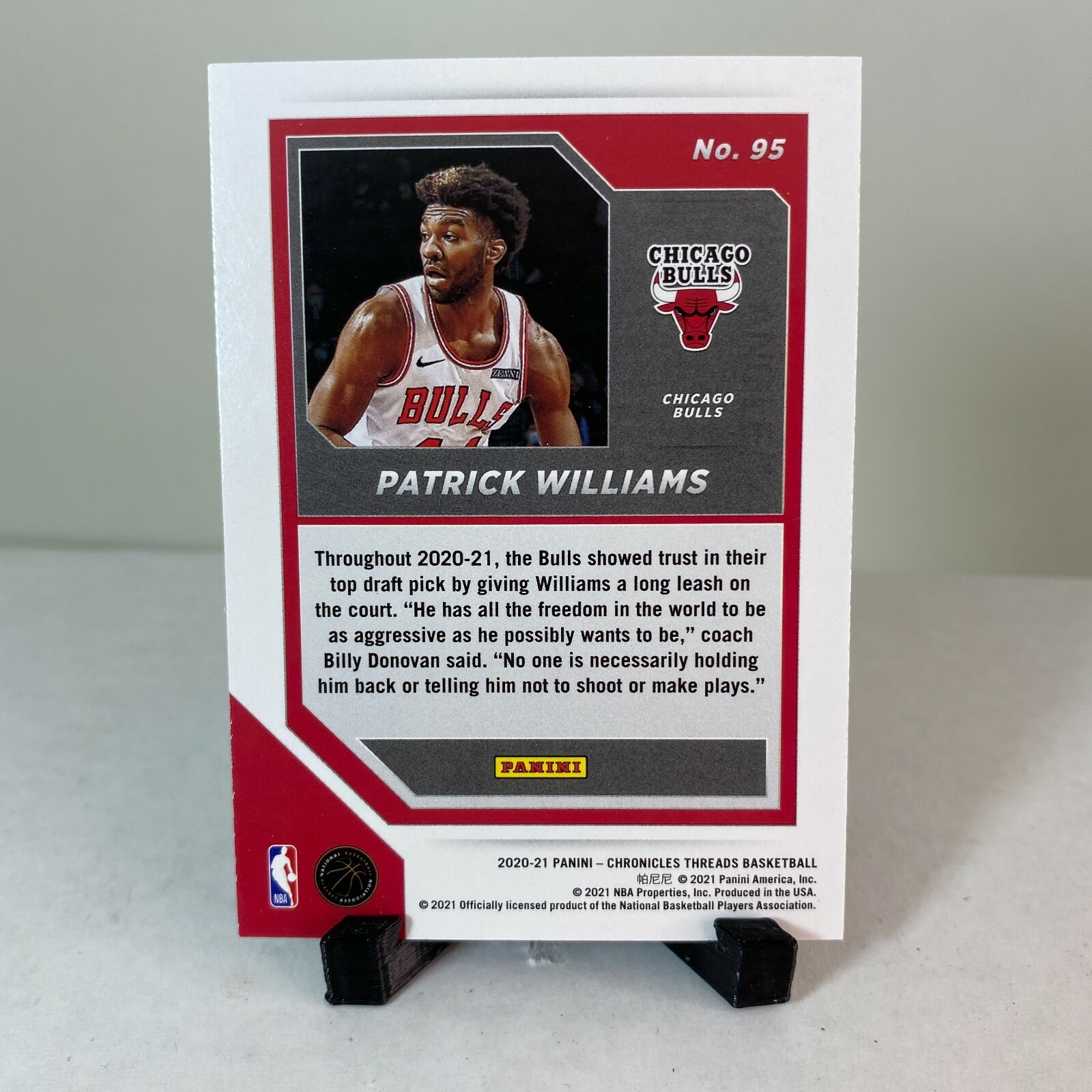 2020-21 Panini Chronicles #95 Threads Patrick Williams NBA Basketball ...