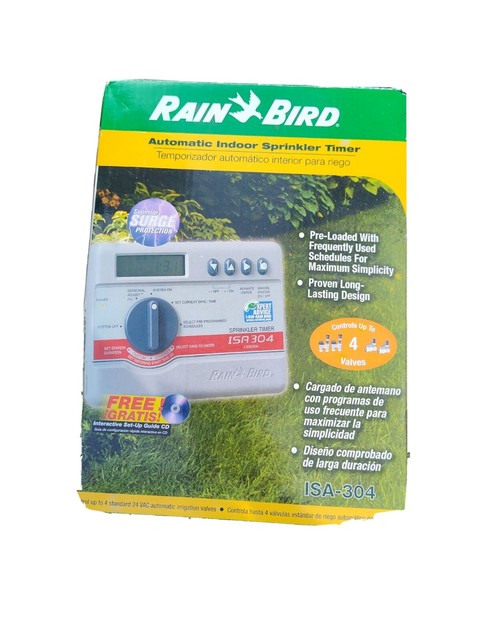 Rain Bird Isa-304 Automatic Indoor Sprinkler Timer 4 Station for sale online | eBay