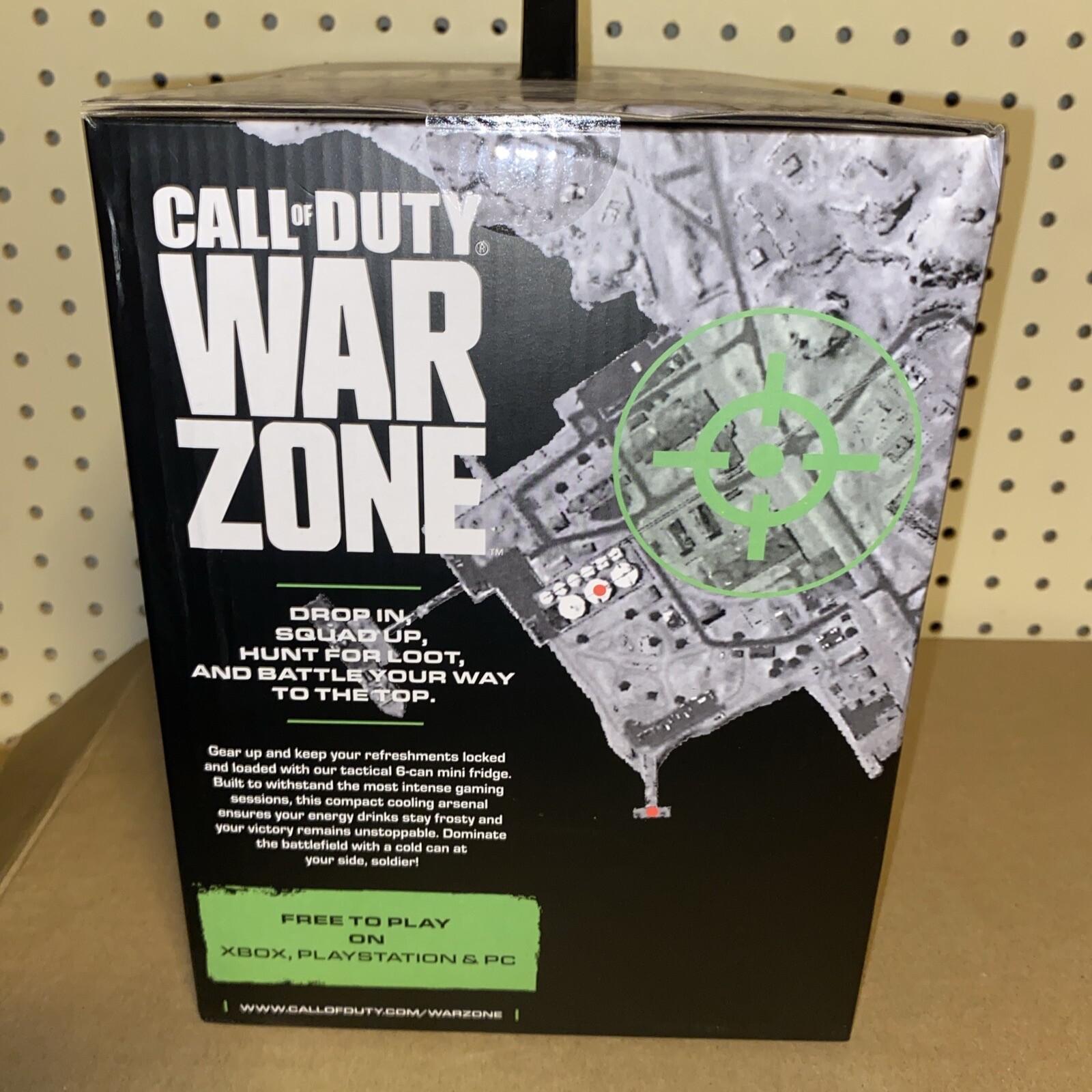 Call Of Duty War Zone Logo 6 Can Mini Fridge COD Game Room Decor LED ...