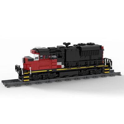 MOC-47989 Cargo Train CN EMD SD70M 2 Replica City Train & Building Toys ...