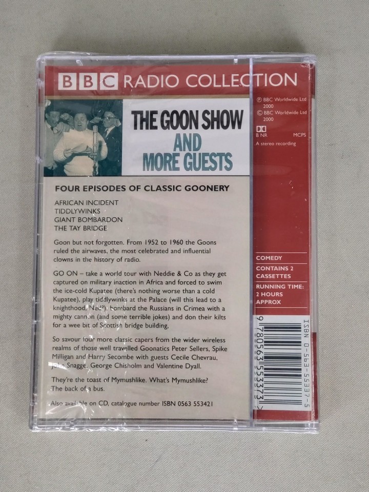 The Goon Show Volume 18 BBC Radio Collection – 2 Cassette Set – New ...