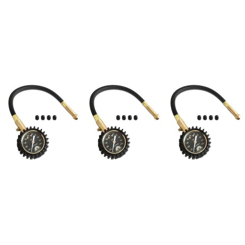 3 Pack Truck Tire Gauge Car Pressure Indicator Air Gauges for Tires ...