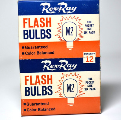 Vintage M-2 Flash Bulbs, Rex-Ray Clear Bulbs Very Rare, 12 Flash Bulbs ...