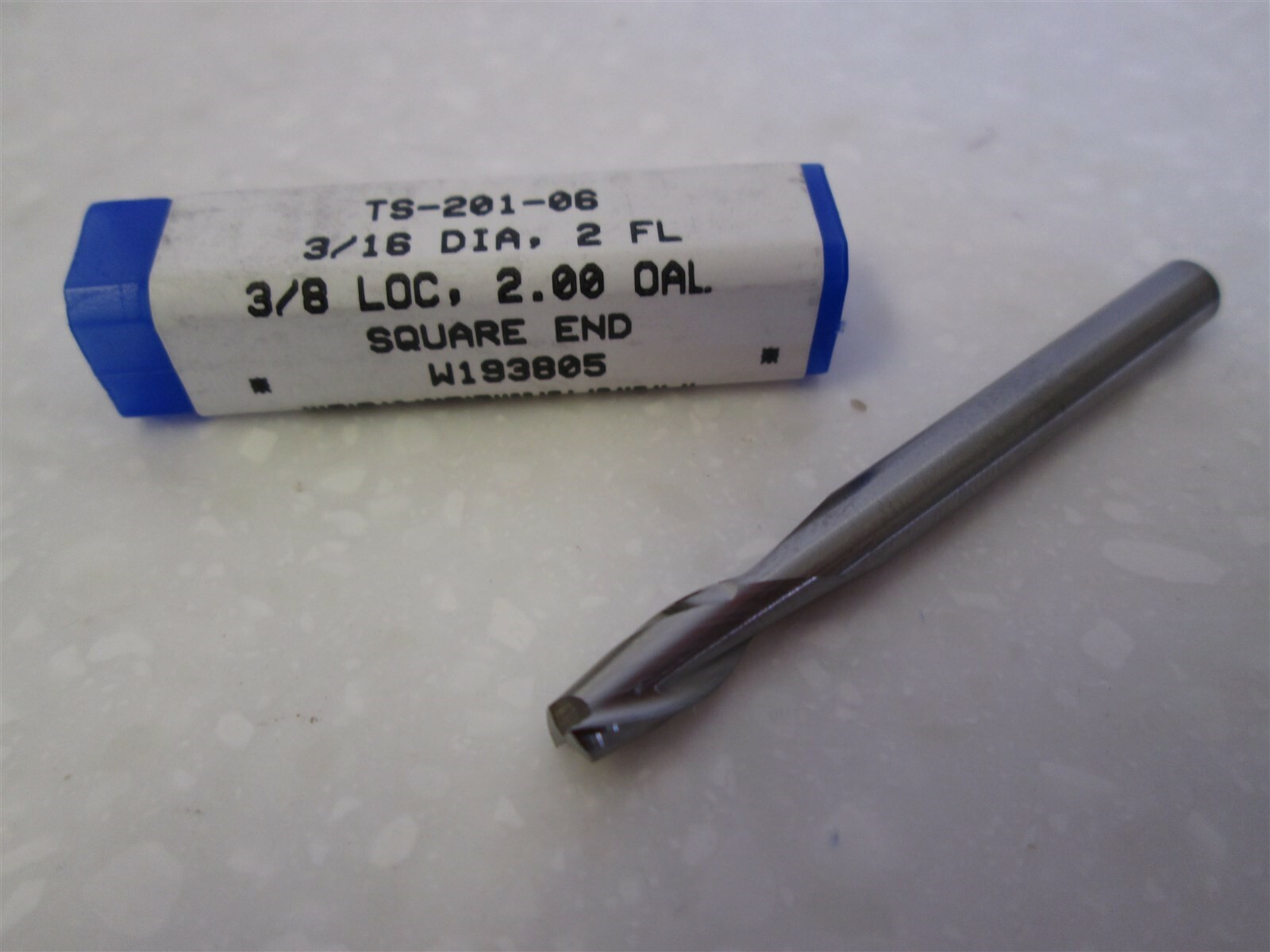 Robb Jack (TS-201-06) 3/16 /16 /8" " Square End Carbide 2-Flute Endmill ...