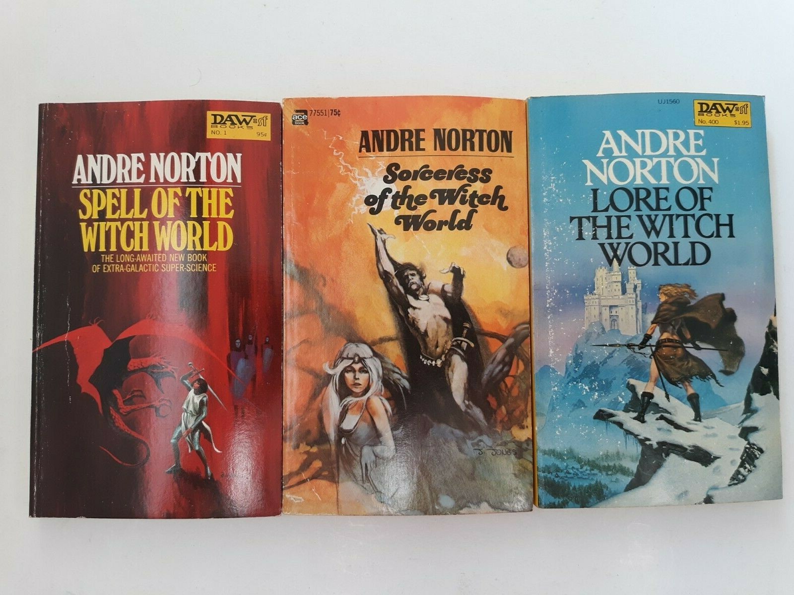 3 science fiction paperback books by Andre Norton Witch World series | eBay