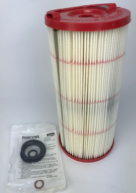 Racor 2020 Red 30 Micron Fuel Filter W/ Gasket Kit Pkg of 2 for sale ...