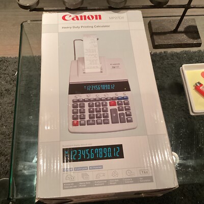 Canon MP27D 2 Two Color Heavy Duty Printing Calculator RARE MP27D11 W ...