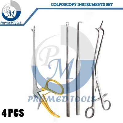 Colposcopy Surgical Instruments Set Of 4 Pcs High Quality Stainless ...