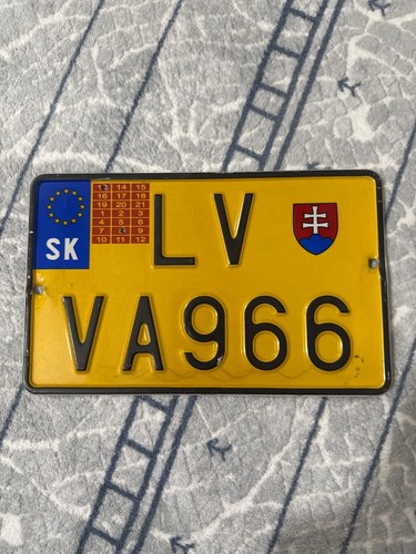 Slovakia license plate for export LV Levice | eBay