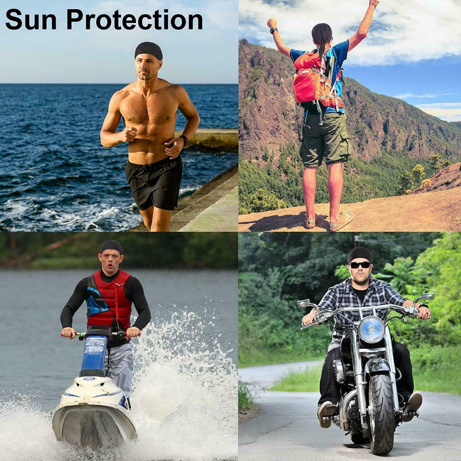 Dew Rags Sweat Wicking Doo Rag Beanie Cooling Helmet Liner Bandana ...