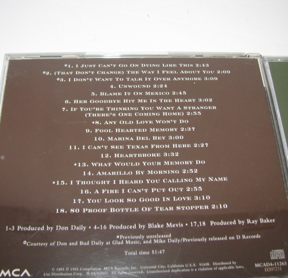 GEORGE STRAIT: STRAIT OUT OF THE BOX - 4 DISC COUNTRY MUSIC CD SET 1 2 ...