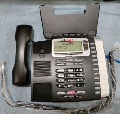 Allworx 9212 Voip IP desk set tested defaulted w/stand handset desi's ...