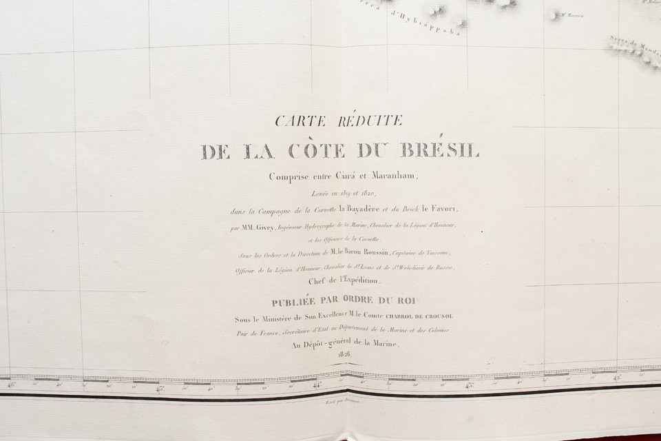 1826 - BRAZIL - CEARÁ - PIAUÍ - MARANHÃO - LARGE NAUTICAL CHART by ...
