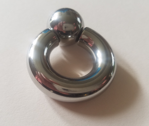 CUSTOM HEAVY GAUGE BCR PRINCE ALBERT RING 11MM X 22MM & 22MM SCREW IN ...