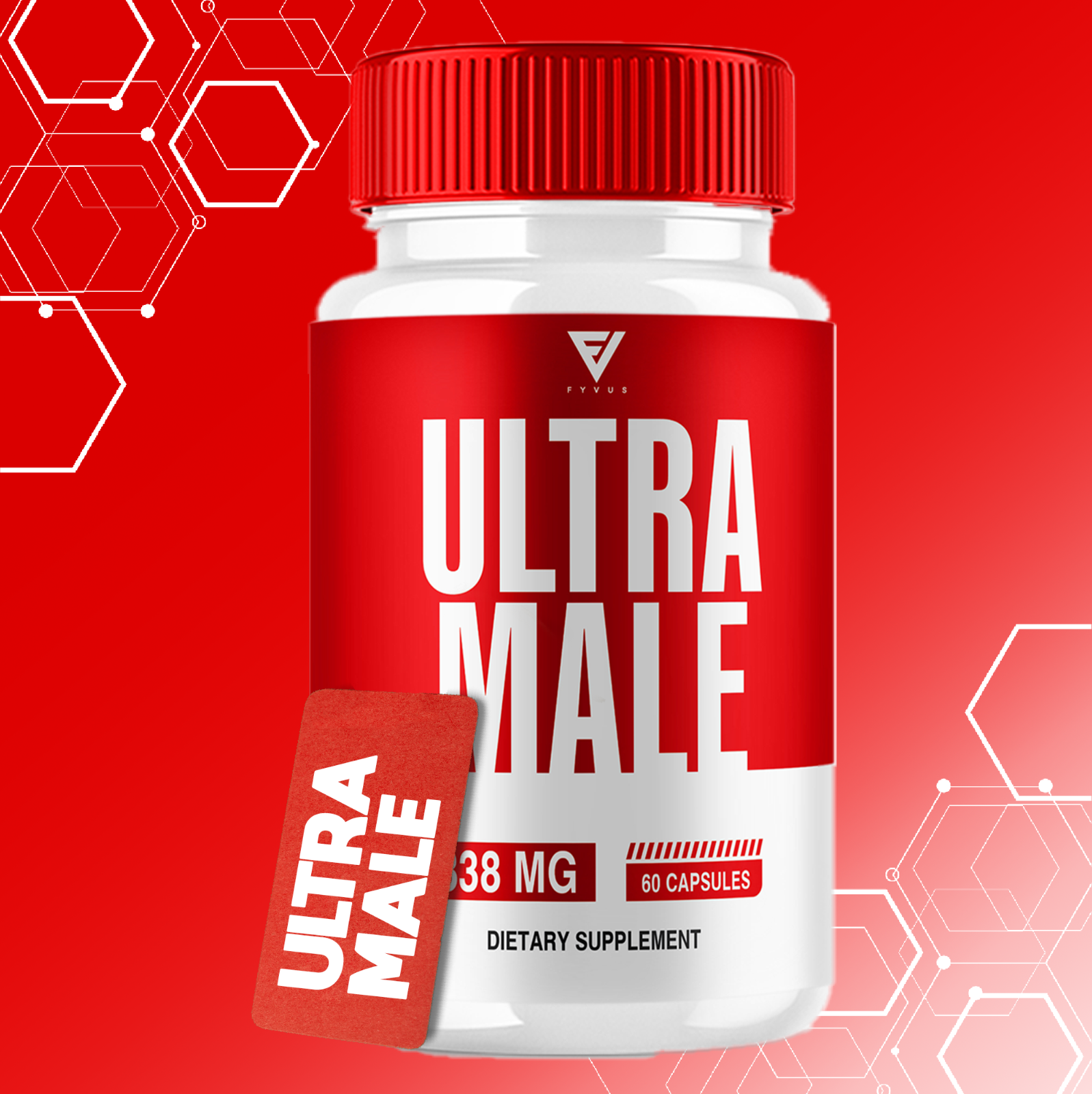 (3 Pack) Ultra Male Capsules, Ultra Male Daily High Drive Support (180 ...
