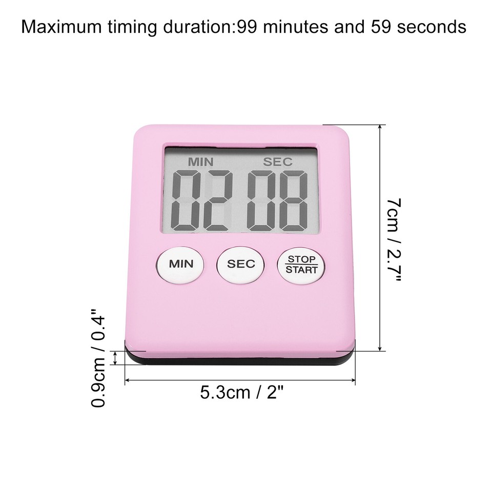 Digital Timer,1Pcs Small Count Down/UP Clock with Magnetic,Kitchen ...