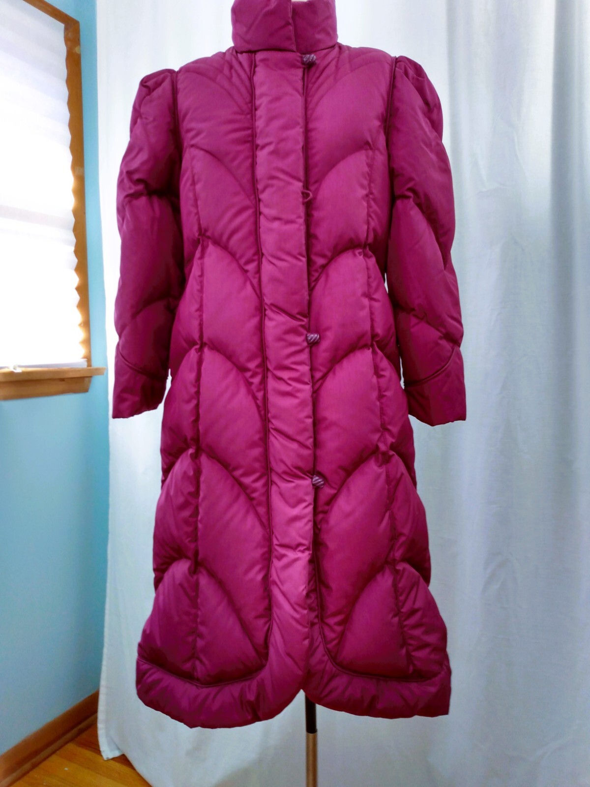 Vtg 80s Mulberry Street Puffer Coat Purple Berry Wome… - Gem