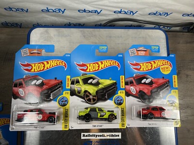 Time Attaxi 172/250 HW City Works 7/10 2016 Hot Wheels Lot Of 3- (2 Red ...