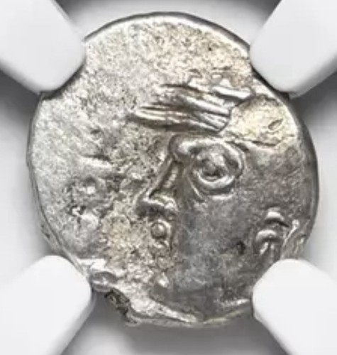 CELTIC GAUL Sequani France 50 BC Julius Caesar Celt Quinarius Silver ...
