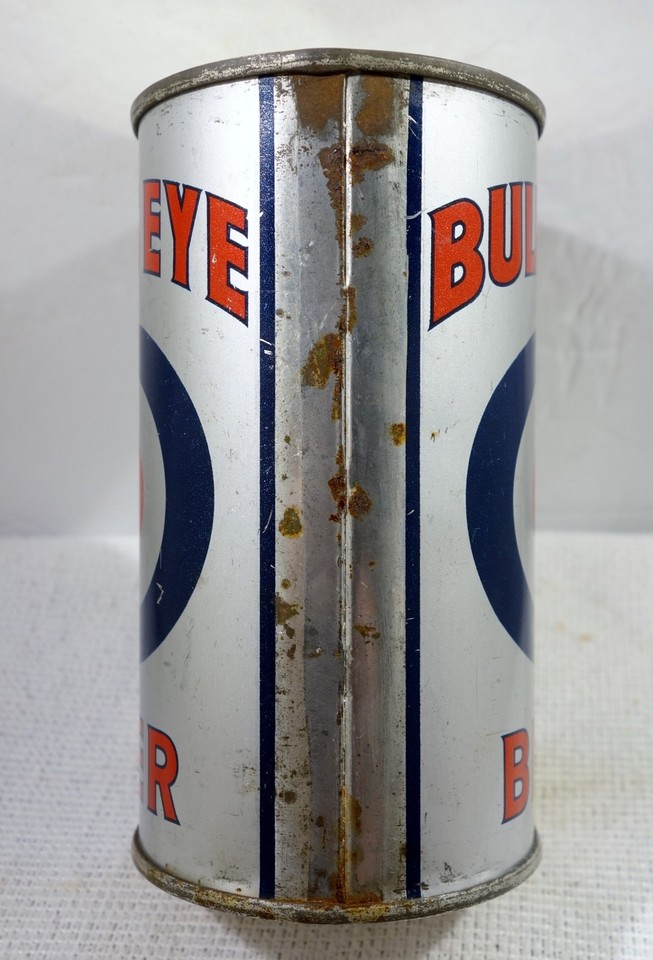 Bulls Eye OI Oakland California KEGLINED in OI Panel Flat Top Beer Can ...