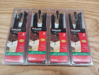 4pcs TimberLOK 8" Structural Wood Screws (12 Pack) FMTLOK08-12 | eBay
