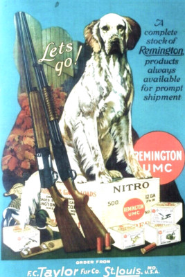 Vintage Remington Hunting Ad Reproduction Framing Print Advertising ...