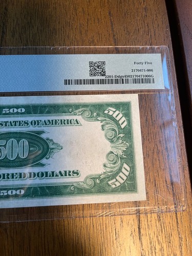 1934 $500 Five Hundred Dollar Bill Currency Cash Note Money PMG Choice ...