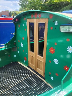 Buy it Now - Oak Narrowboat Doors (Pair, NO FRAME / fit to existing ...