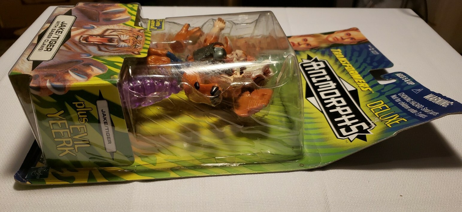 NOS Hasbro Animorphs Transformers Deluxe JAKE / TIGER with Saber Claws ...