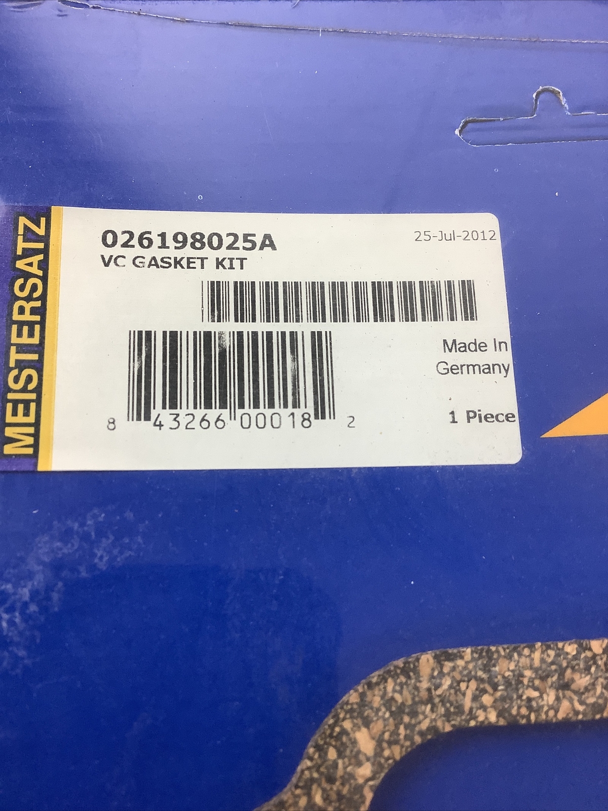 VW Jetta Meistersatz Engine Valve Cover Gasket Set 15-12947-02 ...