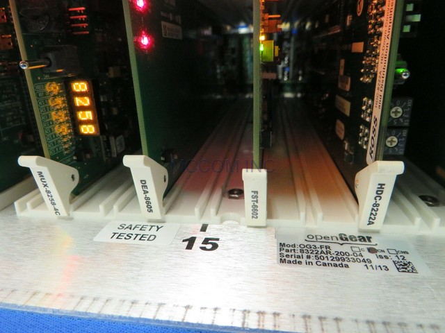 Ross Open Gear 3.0 OG3-FR Frame 2 MUX-8258-4C 3 UDA-8705A 1 ADA-8405-C ...