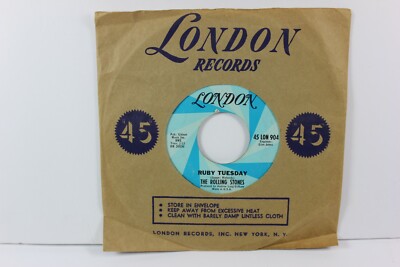 THE ROLLING STONES " RUBY TUESDAY " LONDON RECORDS 45 LON 904 | eBay