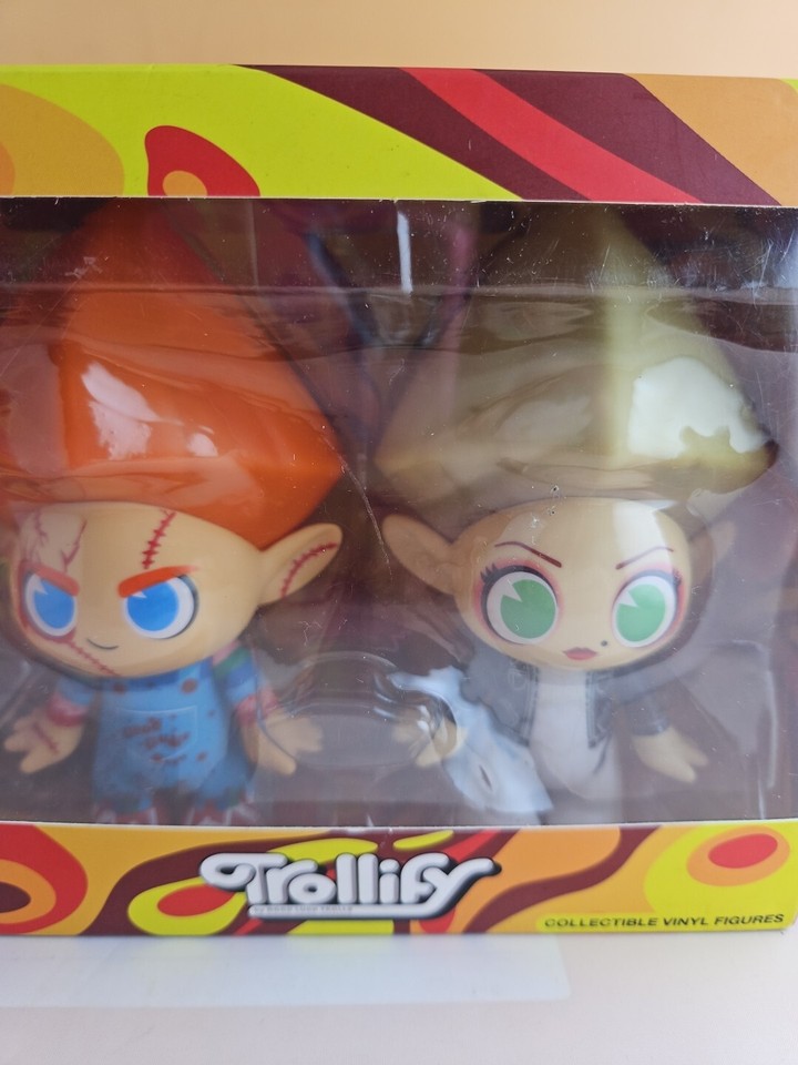 Kidrobot Trollify Chucky & Bride of Chucky Troll Vinyl Figures New | eBay