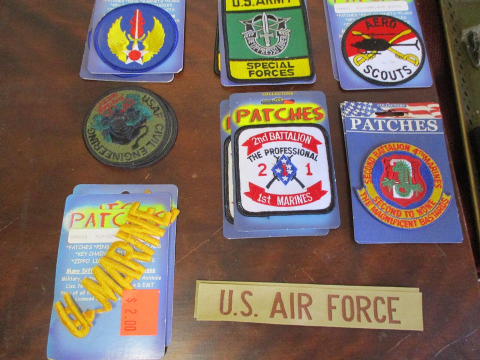 385 Military Patch Insignia Collection Army Marines Air Force Specs Div ...