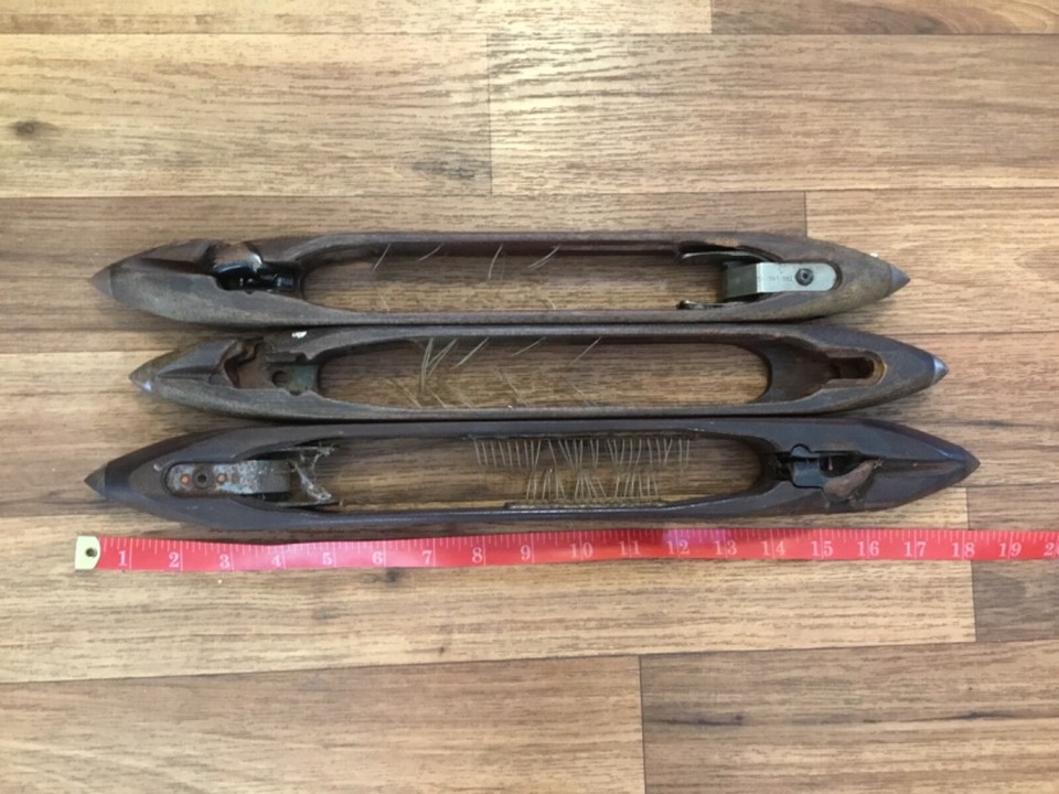 Antique Vintage Boat Shuttle Looms for Textile Weaving Loom Wood Metal ...