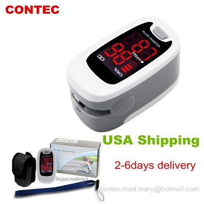 Pulse Oximeter Fingertip Blood Oxygen SpO2 Monitor PR heart Rate ...