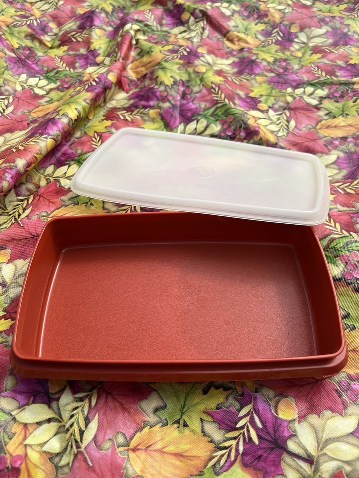 Set Of 2 Vintage Tupperware Lunch Meat Deli Keeper Set – Paprika Red w ...