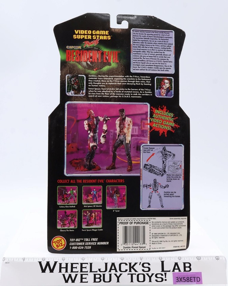 Zombie & Forest Speyer Resident Evil 1998 ToyBiz Action Figures NEW ...
