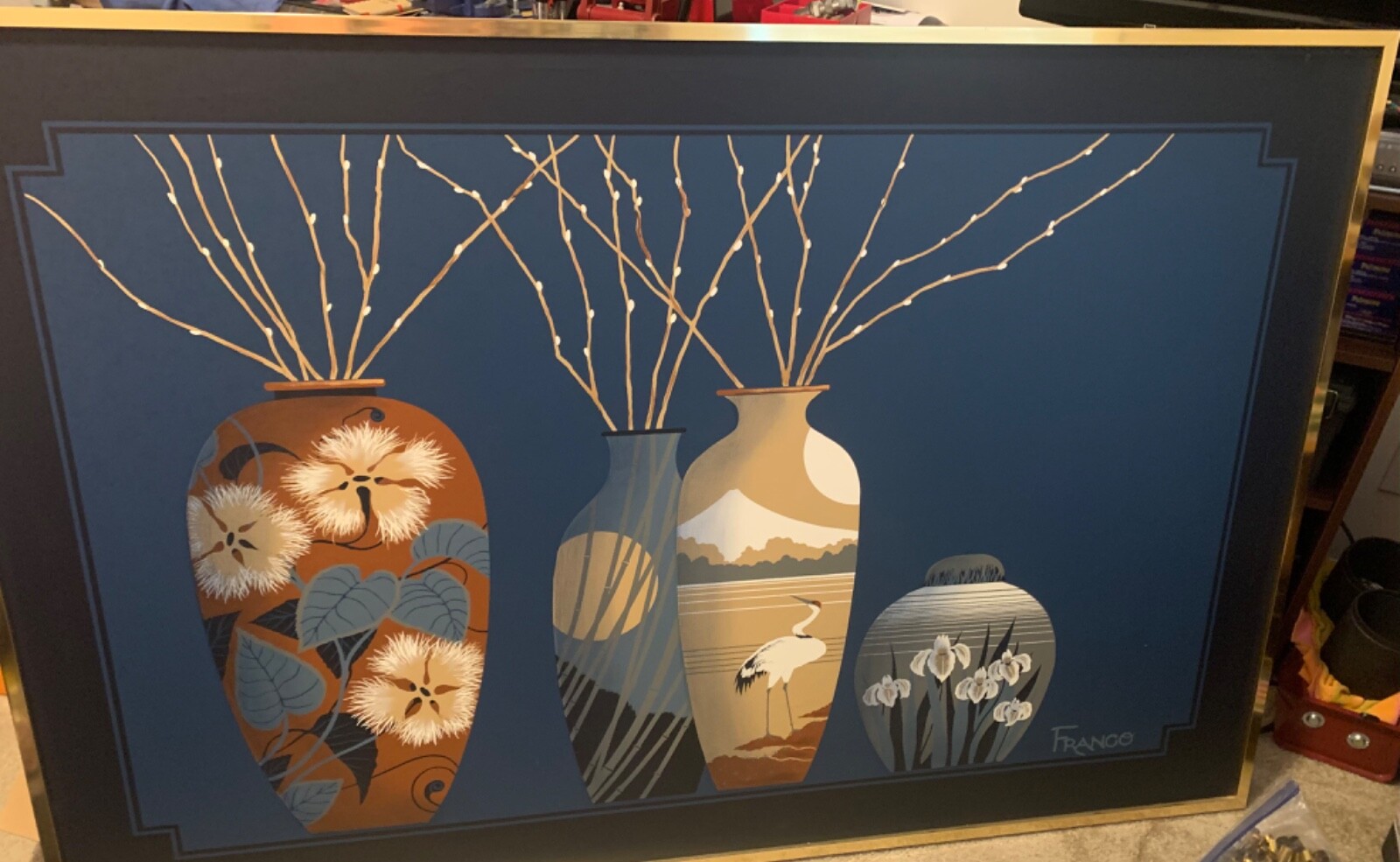 Vintage Franco Painting Artmaster Studios 60"×40" 1980s | eBay