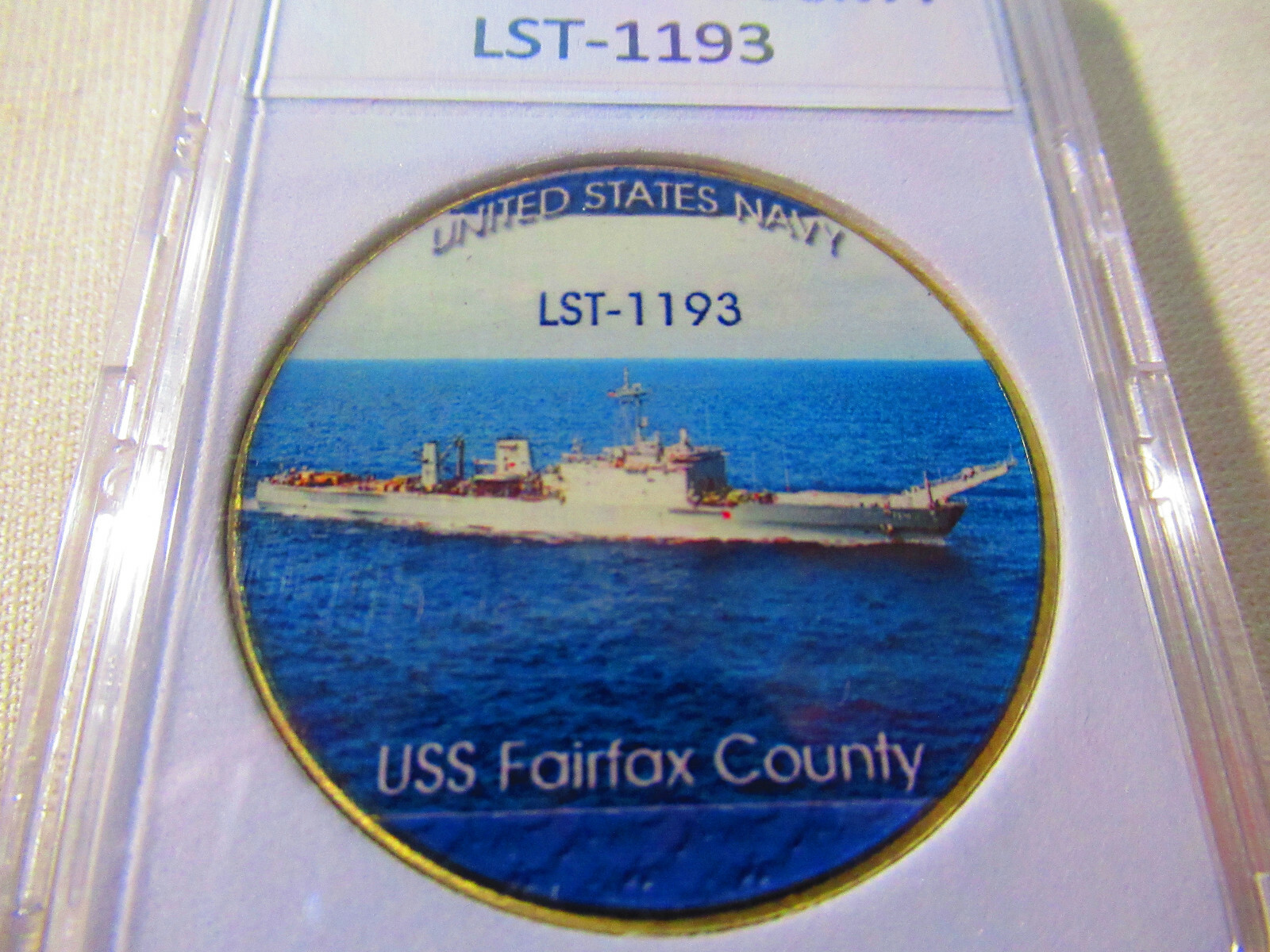 US NAVY - USS FAIRFAX COUNTY (LST-1193) Challenge Coin | eBay