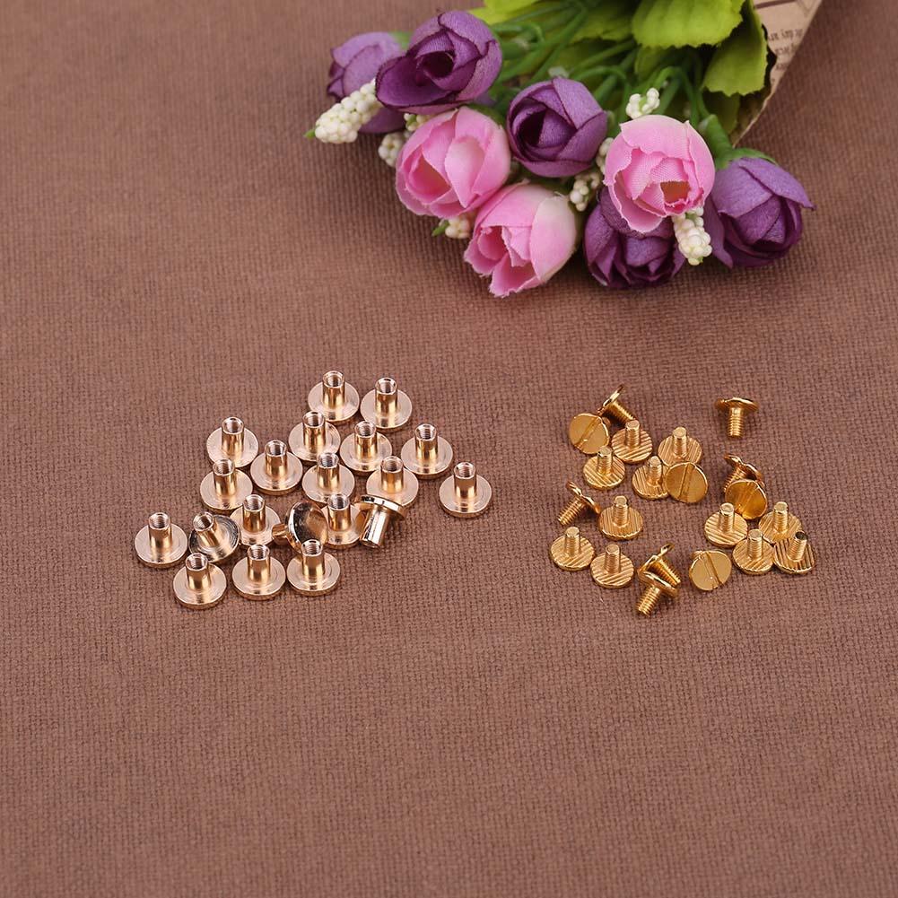 20set/bag Belt Strap Rivets Craft Nail Buckles Clothing DIY Tools (Gold ...