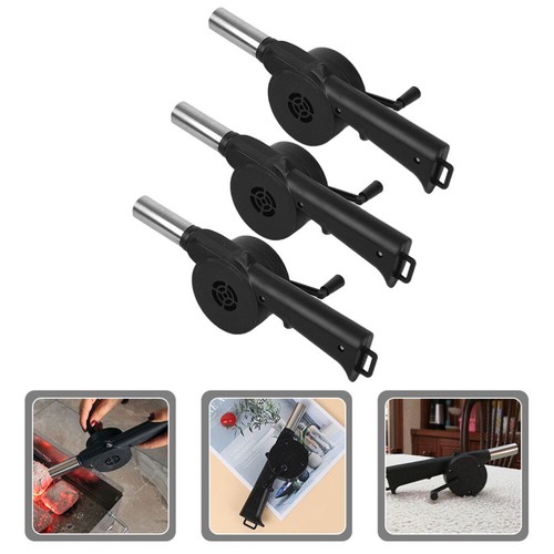 4pcs Air Fire Blower for Grill Camping Barbecue Fan Handheld Manual ...