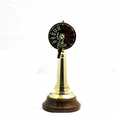 Nautical 6 Maritime Solid Brass Ship Engine Room Telegraph Collectible ...