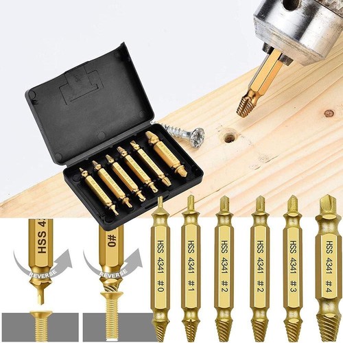 Stripped Screw Extractor Broken Screw Bolt Extractor Drill Bit Set | eBay