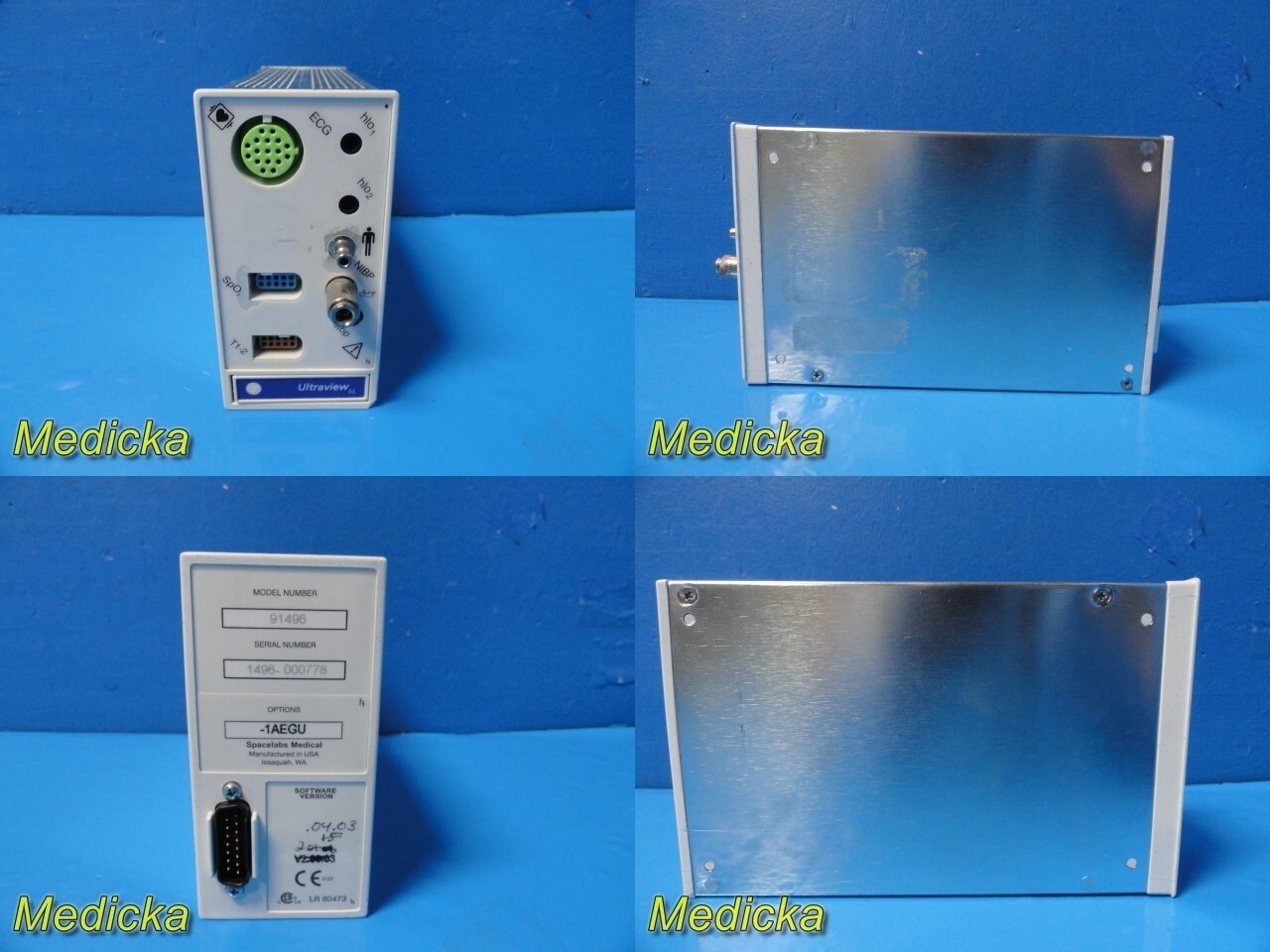 Spacelabs Datex 90369 VitalSigns Patient Monitor W/ 91496 Module,PSU ...