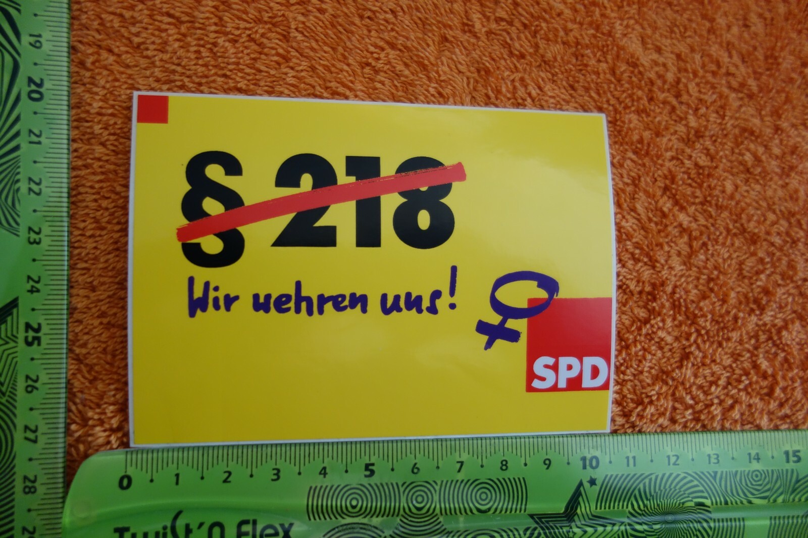 Alter Aufkleber Europa Politik Partei SPD § 218 Wir wehren uns | eBay.de