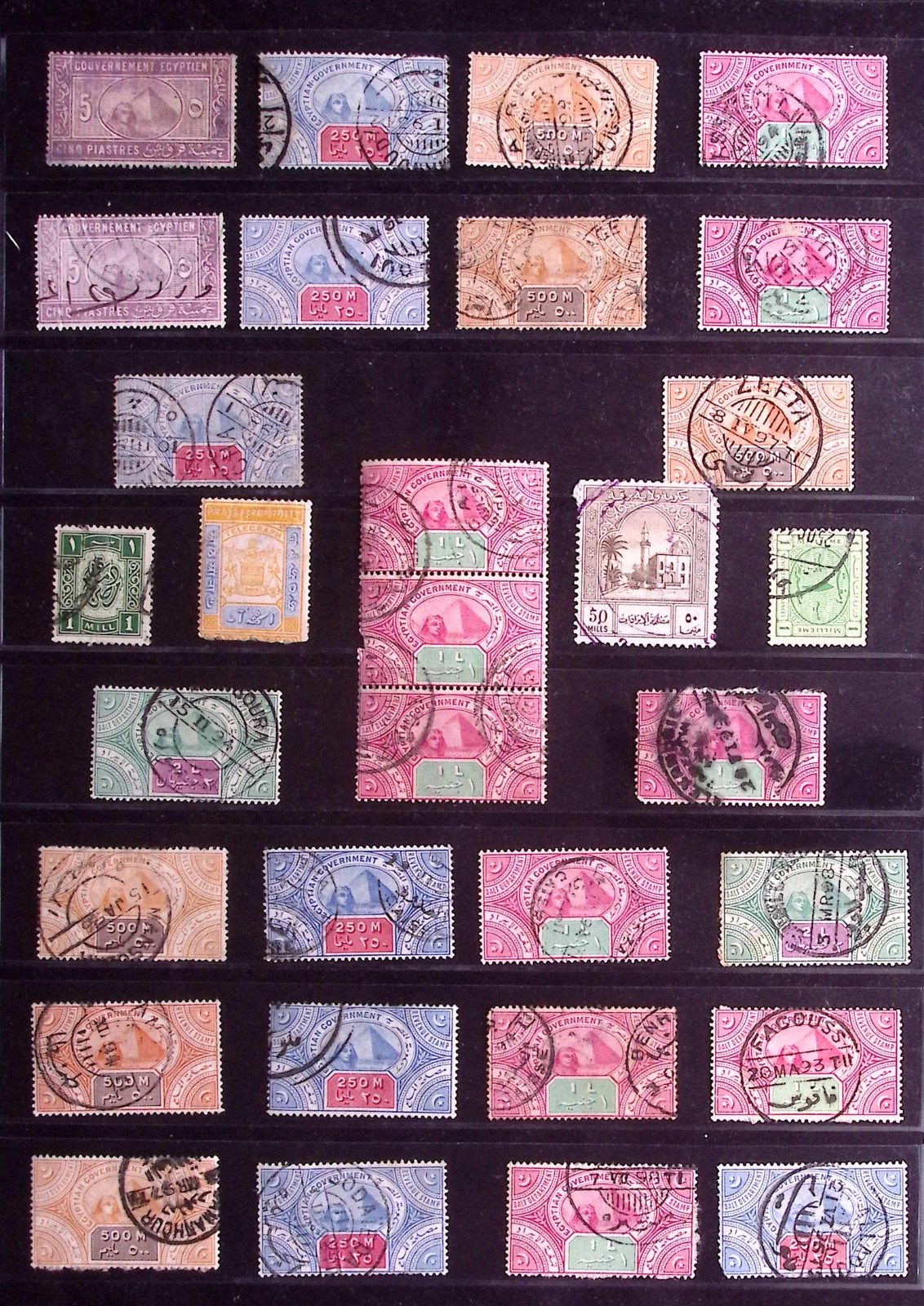 EGYPT: Selection of Used Pyramid Revenues - Ex-Old Time Collection ...